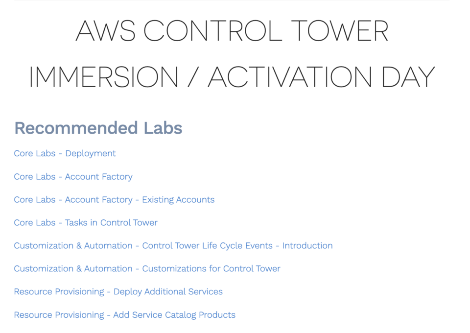 AWS Control Tower Workshops の推奨講座をやってみた | DevelopersIO
