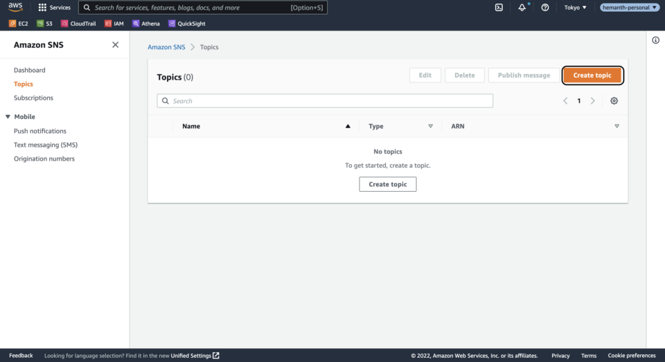 Create Lambda Function to handle the SNS Messages | DevelopersIO