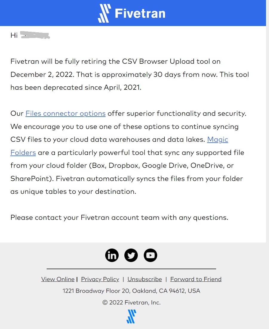 Fivetran の CSV アップロードツールを廃止後、CSV ファイルをインポートする方法 | DevelopersIO