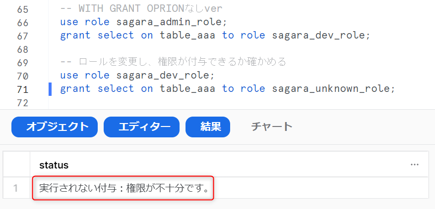 Snowflakeで付与された権限を他のロールにも付与できる「WITH GRANT OPTION」を試してみた #SnowflakeDB ...