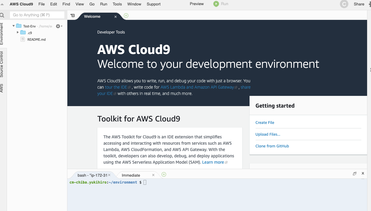AWS Cloud9 環境をちょっとだけ手軽に作ってサッと接続する | DevelopersIO