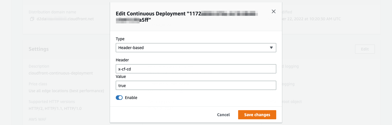 Amazon Cloudfrontのcontinuous Deploymentでheader Basedな振り分けをしてみた