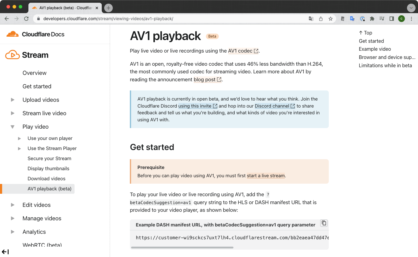 Cloudflare StreamでライブストリーミングのAV1サポートが発表されました！[open beta] | DevelopersIO