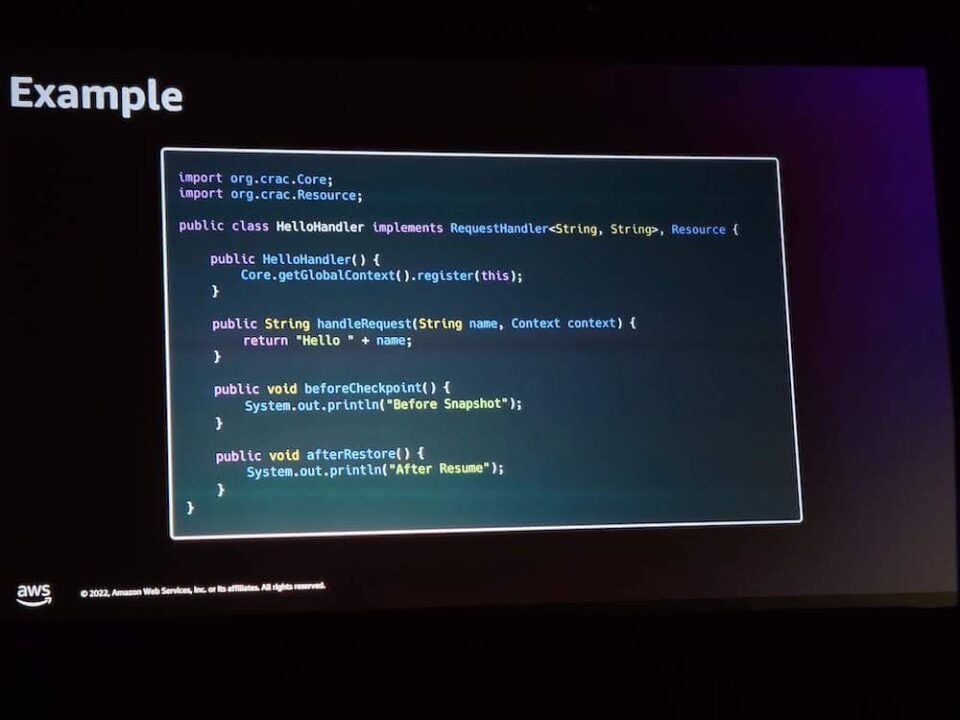 Lambdaのコールドスタートを解決するLambda SnapStartのセッションに参加してきた(SVS320) #reinvent | DevelopersIO