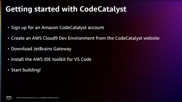 [セッションレポート] Amazon CodeCatalyst Dev Environmentsの活用 (DOP317) #reInvent | DevelopersIO