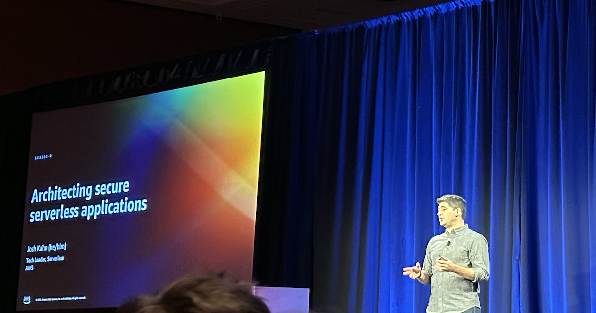 [레포트]Architecting secure serverless applications #SVS302-R #reinvent | DevelopersIO