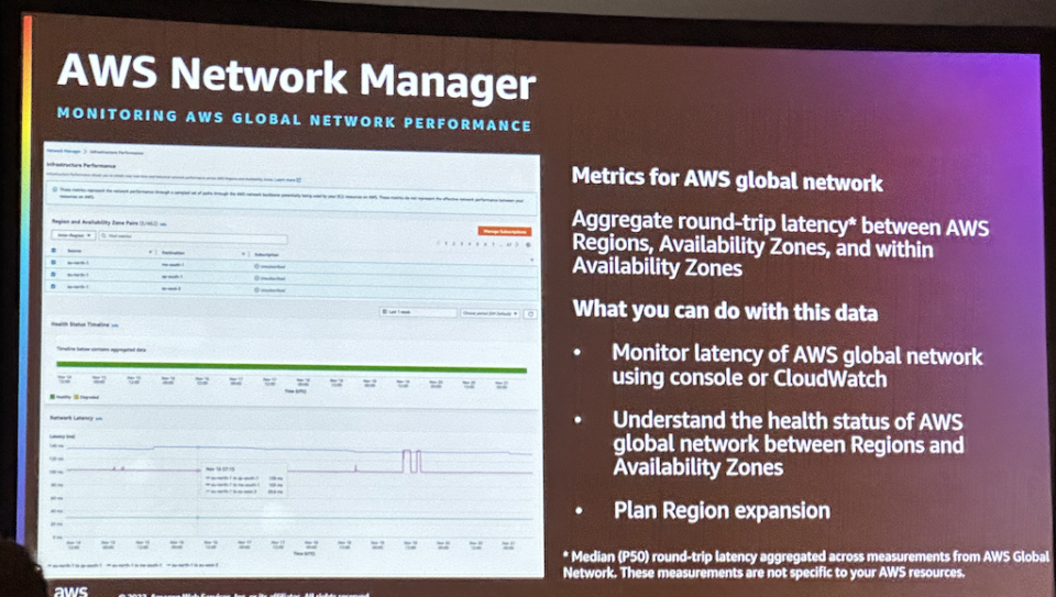 [レポート]Observing and diagnosing your network with AWS #NET205 #reinvent | DevelopersIO