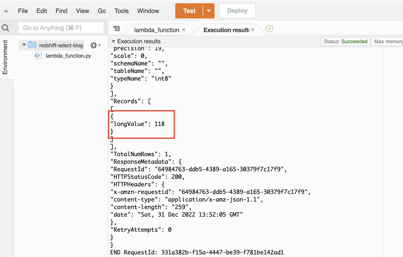 Lambda(Amazon Redshift Data API)からRedshift severlessへリクエストした際に ...