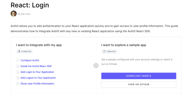 ReactでAuth0のマジックリンクを試してみた | DevelopersIO