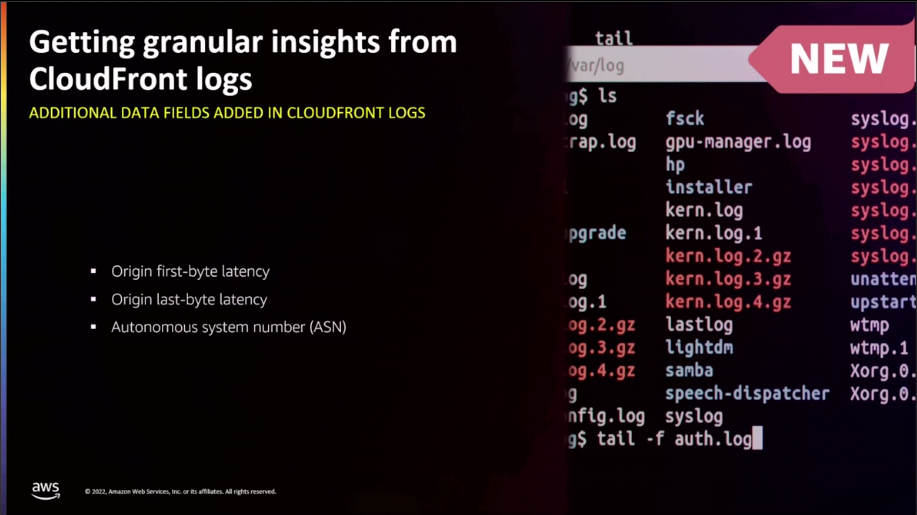 re:Invent 2022のセッション「Optimizing performance with CloudFront: Every millisecond matters」で ...