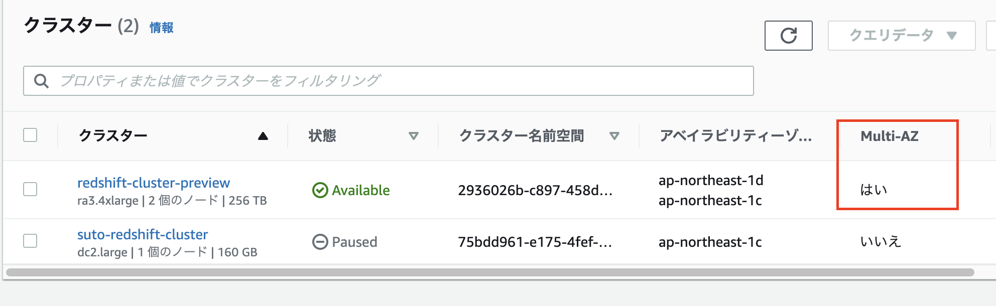 Redshift Multi-AZの機能を試してみた #reinvent | DevelopersIO