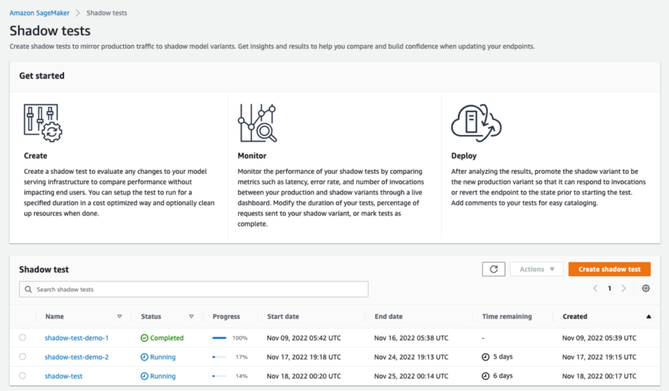 [アップデート] Amazon SageMaker Studio の新機能として、本番リリースしたいモデルをテストするshadow ...