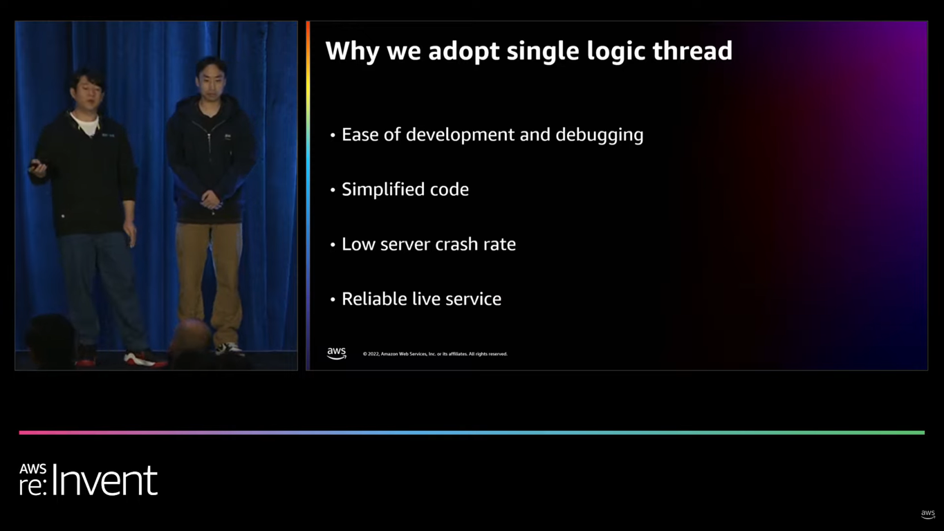 大規模MMORPGの設計方針やインフラを知る #reinvent | DevelopersIO