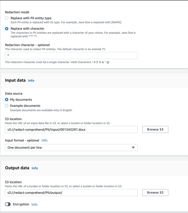 Content Moderation by detecting and Redacting PII using Amazon Comprehend | DevelopersIO