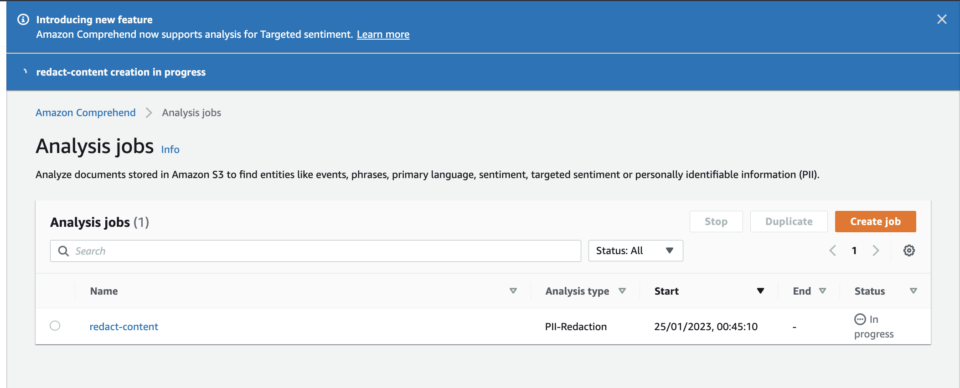 Content Moderation by detecting and Redacting PII using Amazon Comprehend | DevelopersIO
