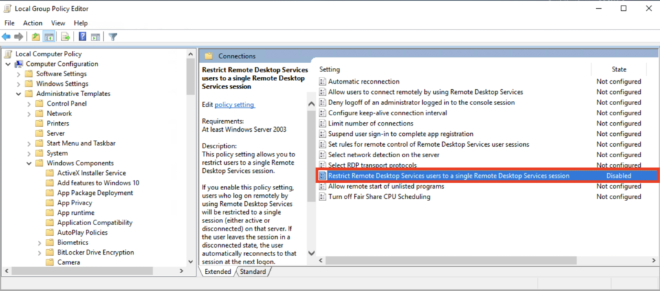 Windows Server 2019 한개의 사용자로 동시에 RDP 접속하는 방법에 대해 알아보자! | DevelopersIO