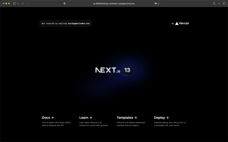 AWS App Runner에 Next.js 배포해보기 | DevelopersIO