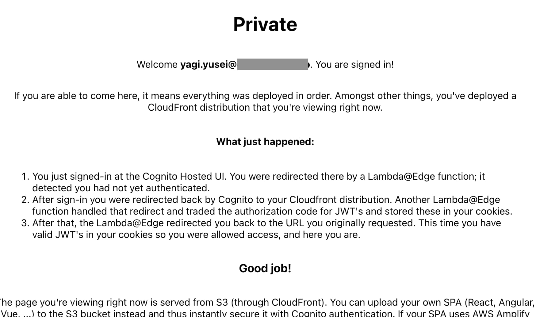 Lambda@Edgeを使用したCloudFrontのCognito認証を試してみた | DevelopersIO