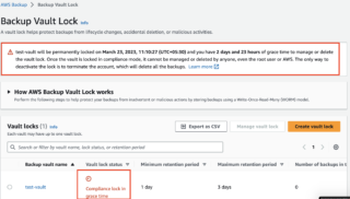 AWS CLIでAWS Backup のボールトロックを試してみた。 | DevelopersIO