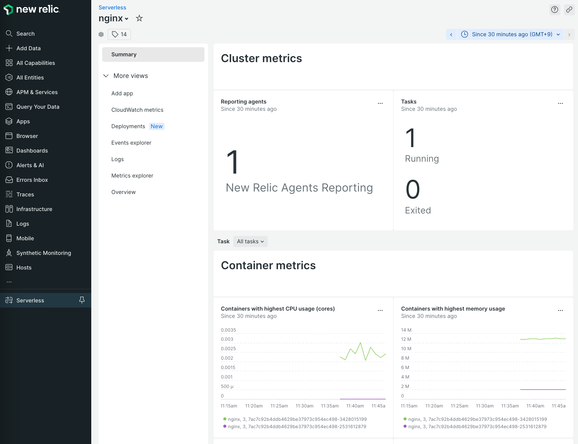 New Relic の AWS IntegrationとECS integration を有効化し、AWS Fargate のメトリクスを連携してみた | DevelopersIO