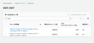 [アップデート] AWS WAF で Web ACL の WCU デフォルト上限が 5,000 になりました | DevelopersIO