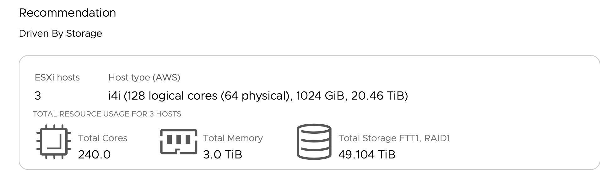 VMware Cloud Sizer を利用して VMware Cloud on AWS のサイジングをしてみた | DevelopersIO
