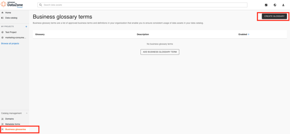 Amazon DatazoneのデータアセットにMetadata formsとBusiness glossariesを追加してみた ...
