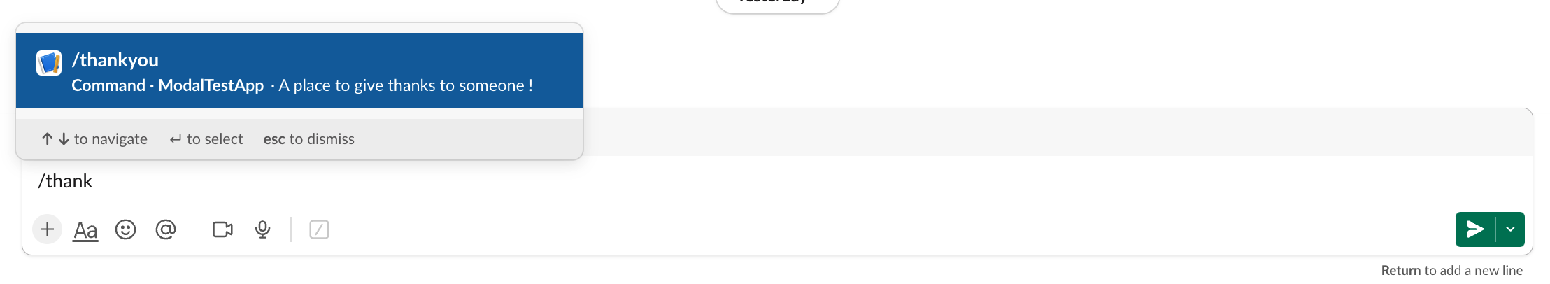スラッシュコマンドでモーダルを開く Slack App を Glitch で実装するチュートリアルをやってみた | DevelopersIO