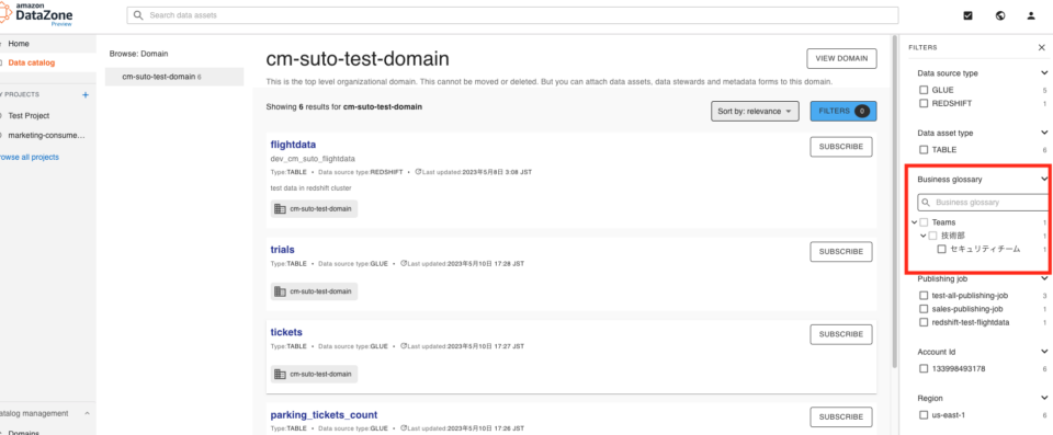 Amazon DatazoneのデータアセットにMetadata formsとBusiness glossariesを追加してみた ...