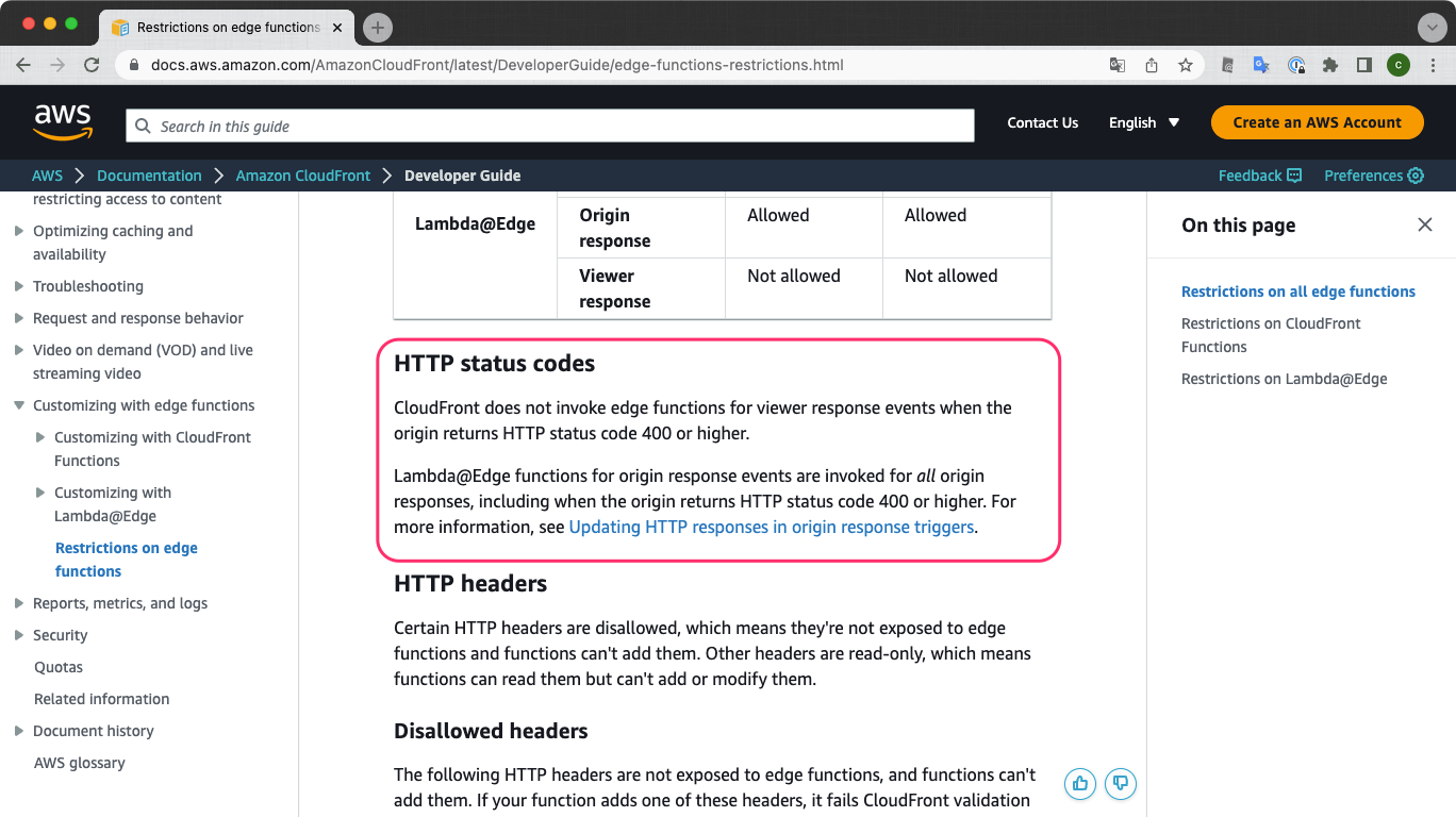 [update] CloudFront FunctionsでViewer ResponseのHTTPステータスコードとレスポンスbodyが変更できるようになっていました！ | DevelopersIO