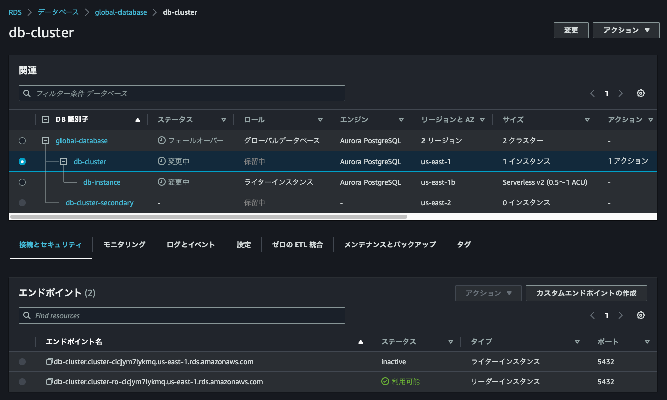[AWS CDK] Aurora PostgreSQL 15.2 の Aurora Global Database を作ってみた | DevelopersIO