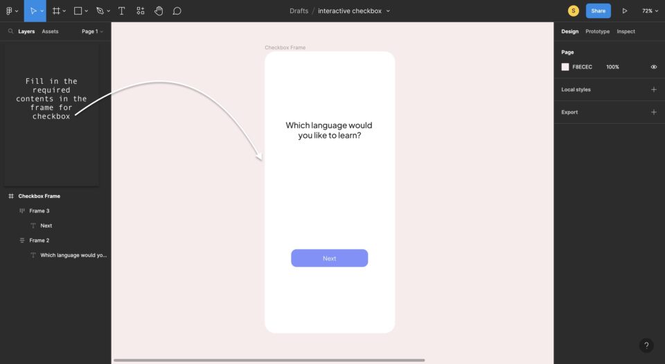 I tried Interactive checkbox in Figma. | DevelopersIO