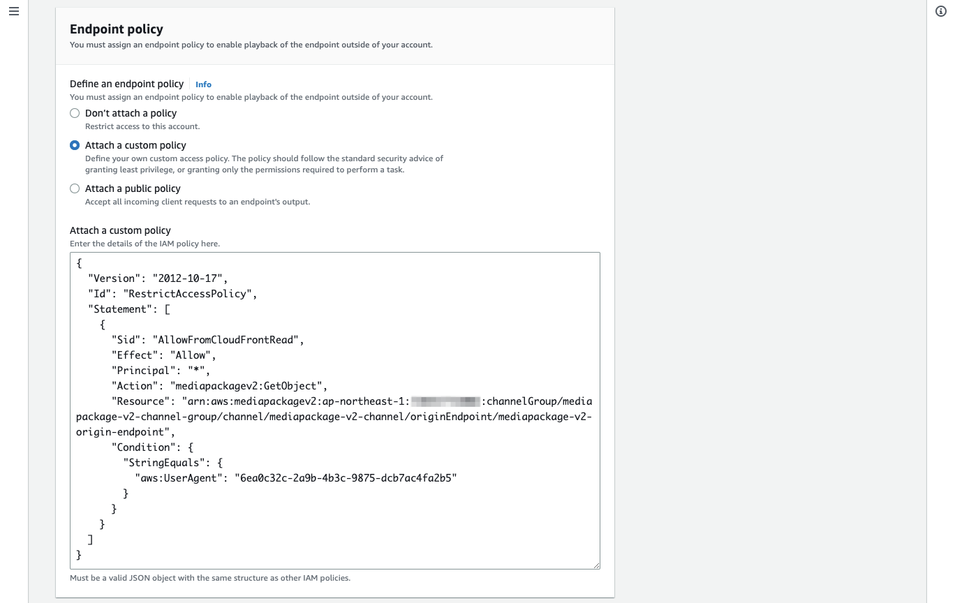 MediaPackage v2をUser-Agent HeaderでCDN認証してみた | DevelopersIO