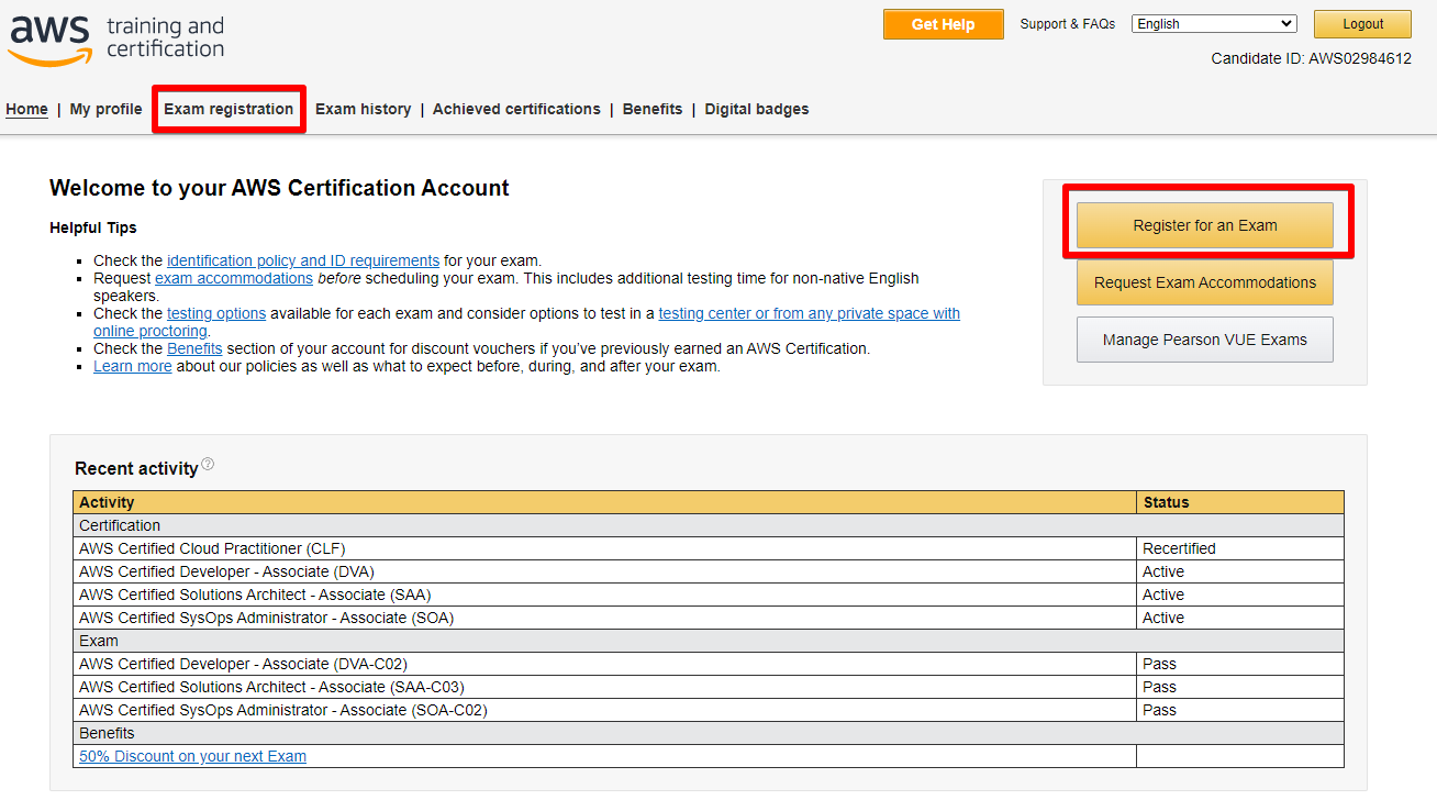 วิธีการสมัครสอบ AWS Certification | DevelopersIO