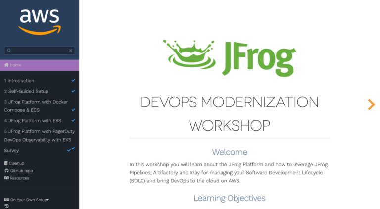 JFrog Artifactory/Xray/PipelinesのAWS公式ワークショップを動かしてみた | DevelopersIO