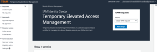 AWS IAM Identity Center において一時的なアクセス許可を与える仕組みを提供する Temporary Elevated Access Management (TEAM ...